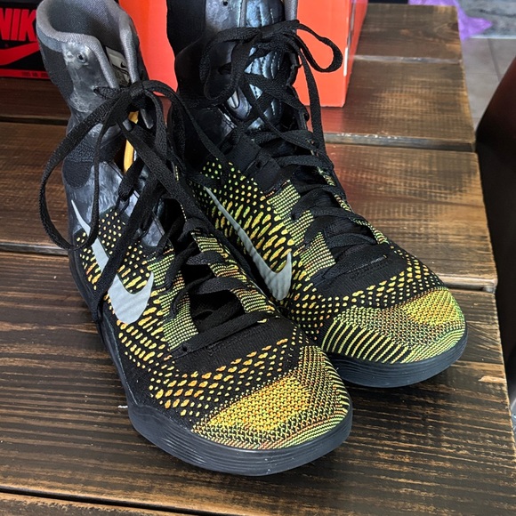 Nike | Shoes | Nike Kobe Elite Inspiration Black And Yellow Hightops ...